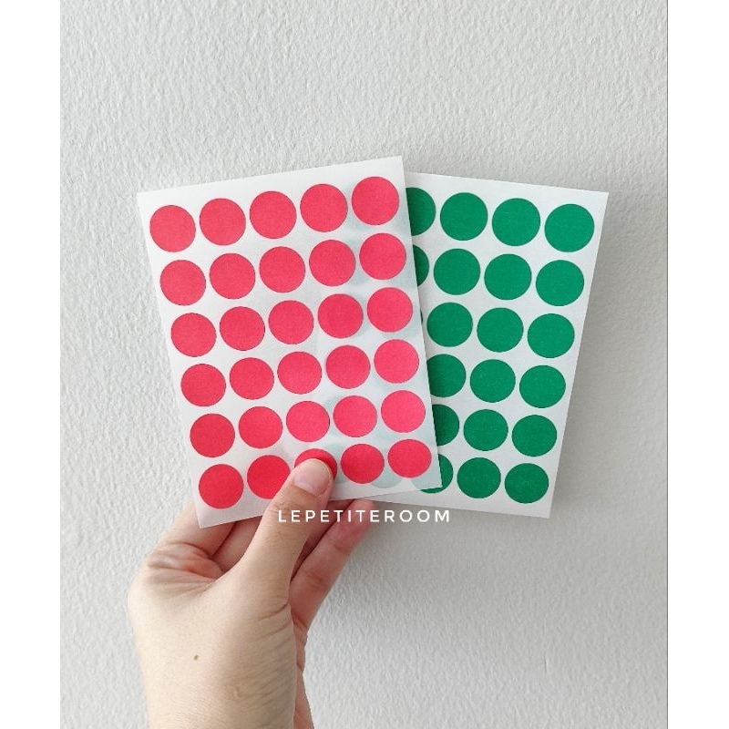 Jual STIKER BULAT BESAR / STIKER DOT BESAR / STIKER UNTUK AKTIFITAS ...