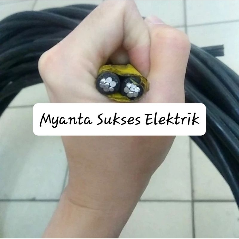 Jual Kabel Twist 2x25 2x25mm MERINDO Meteran / Eceran Tuis Twisted JTR ...