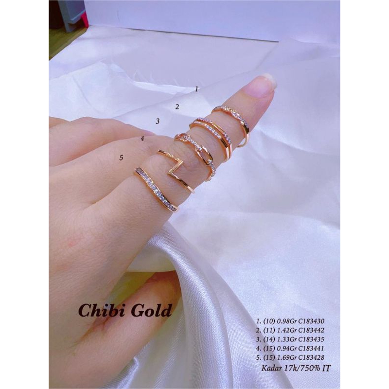 Jual CHIBI GOLD- cincin emas italy 750 kadar 17k Chibi gold | Shopee ...