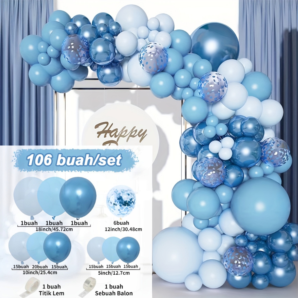 Jual Balon Garland Karangan Bunga Warna Untuk Dekorasi Pesta Ulang ...