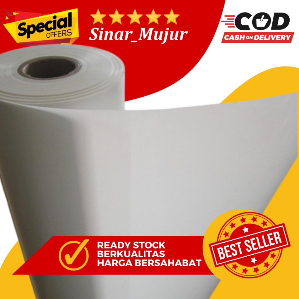 Jual Mika Film Putih Susu 0,10 mm - Dapat 4 Meter | Shopee Indonesia