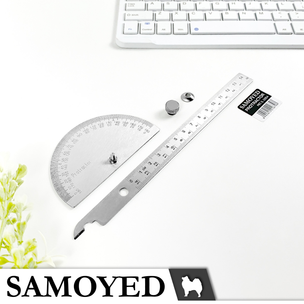 Jual Penggaris Busur Derajat / Sudut Besi / Stainless Steel Protractor ...