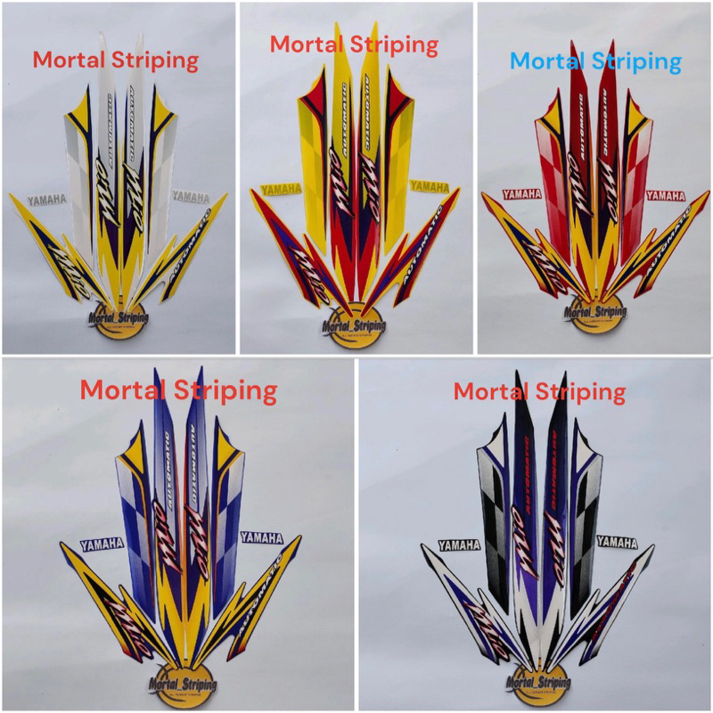 Jual STICKER STRIPING FULL SET LIS LIST BODI YAMAHA MOTOR MIO SPORTY ...