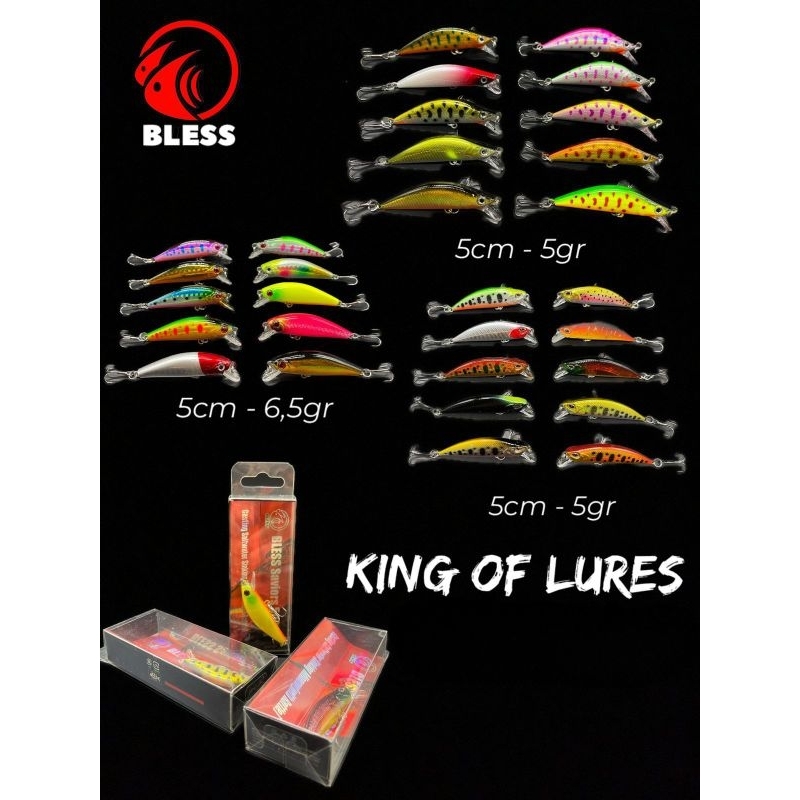 Jual minow bless saviors 50S sinking lure casting saltwater | Shopee ...