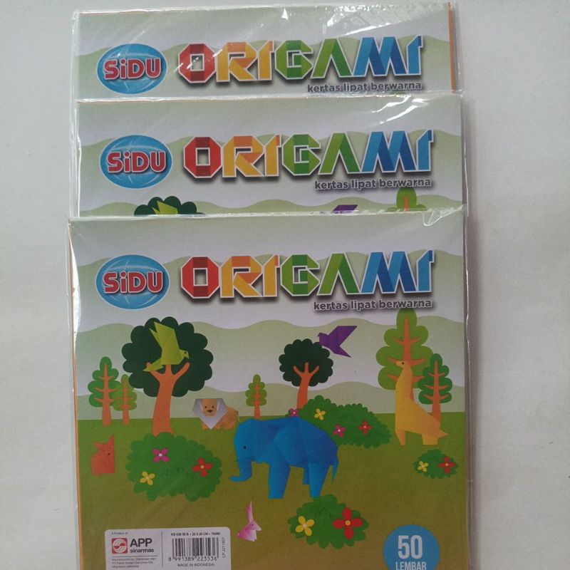 Jual origami kertas lipat ukuran 20x20 50lembar | Shopee Indonesia