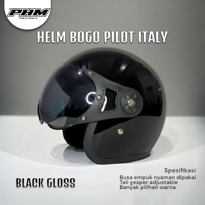 Jual HELM BOGO PHM PILOT | Shopee Indonesia