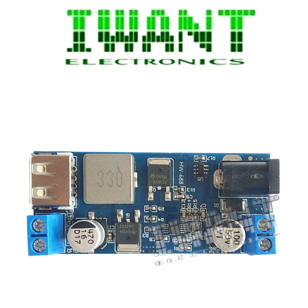 Jual HW-688 HW 688 USB Mobile Phone DC-DC Step-Down Module 24V/12V To ...