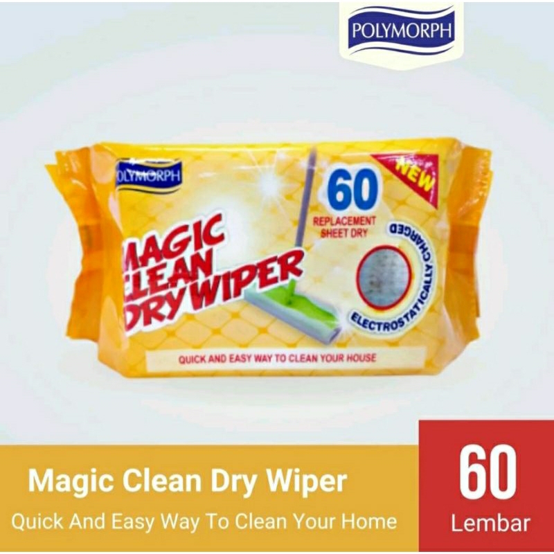 Jual POLYMORPH MAGIC CLEAN DRY TISSUE PEMBERSIH LANTAI 60 SHEETS ...