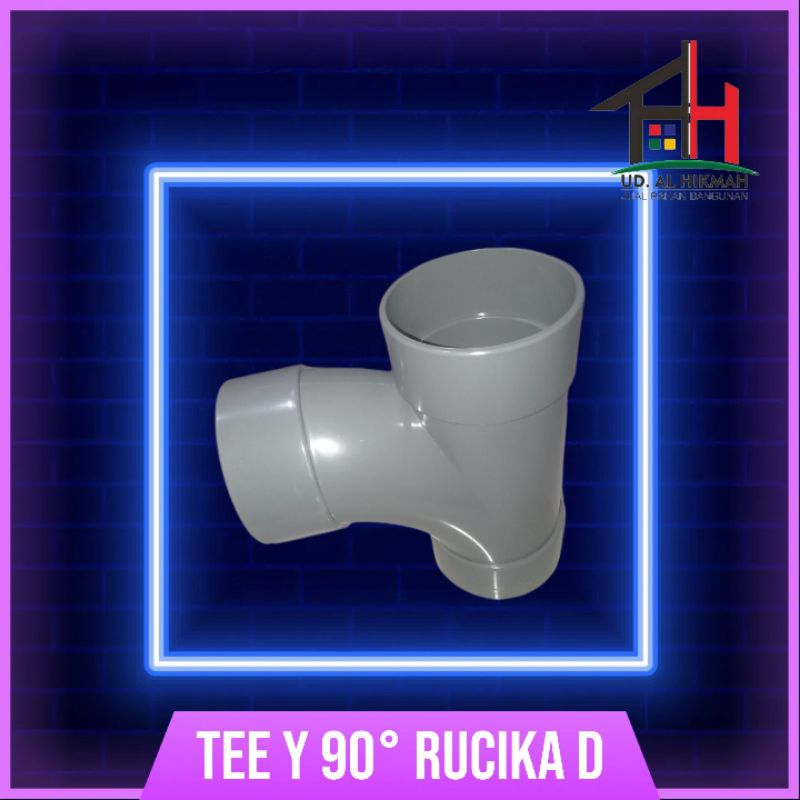 Jual Tee Y 90 Derajat 4 Inch Rucika D - Sambungan Pipa Pvc | Shopee Indonesia