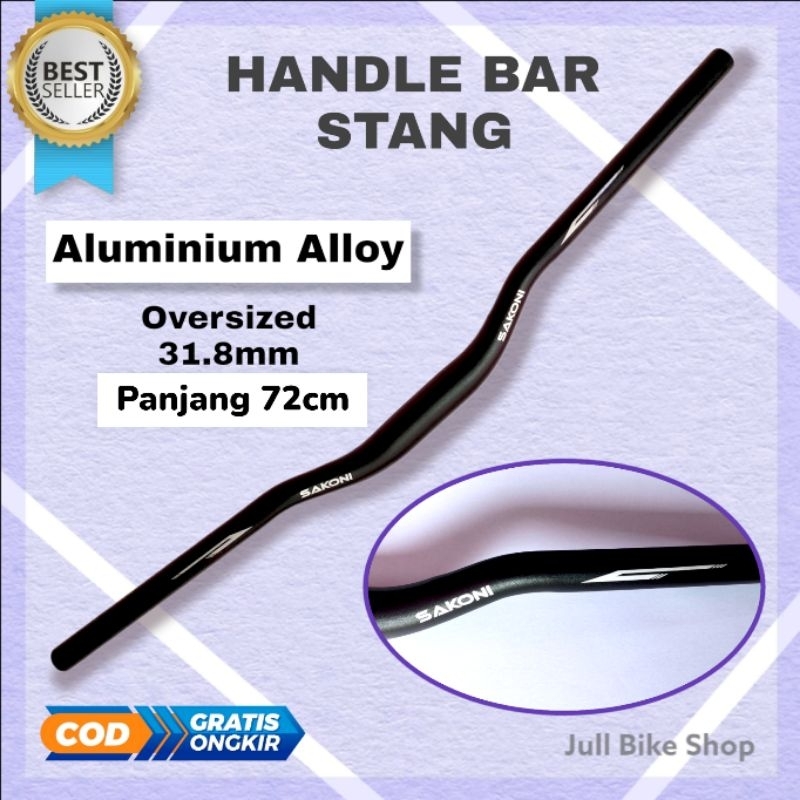 Jual handlebar sepeda alloy stang oversize sakoni mtb lipat fixie stir 31.8 | Shopee Indonesia