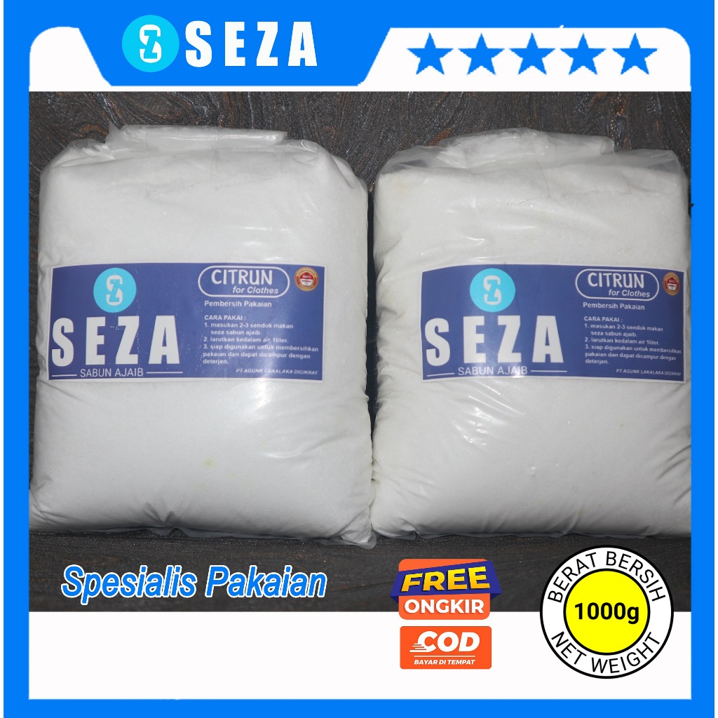 Jual SEZA CITRUN 1000gr Khusus Pakaian/ Citrun / Extra Acid / Pembersih ...