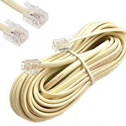 Jual Kabel Telepon plus Jack RJ11 RJ 11 20m 30m Meter | Shopee Indonesia