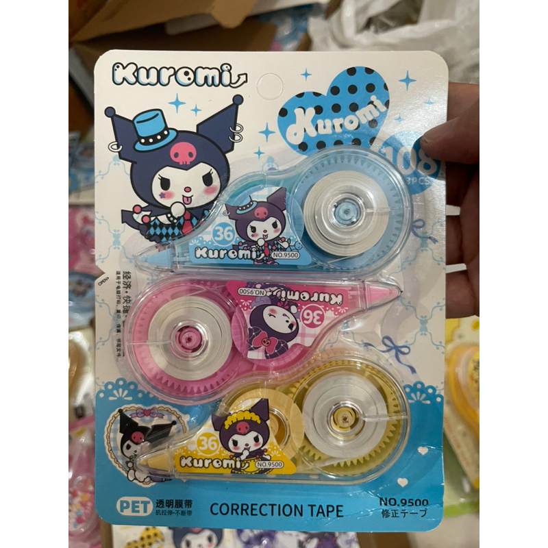Jual (GA777) Set (3 pcs) Correction tape Tipe X tipeks pita sanrio ...