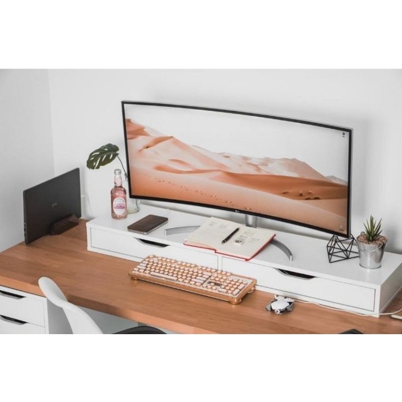Jual promo desk shelf stand monitor meja laptop stand monitor pc stand ...