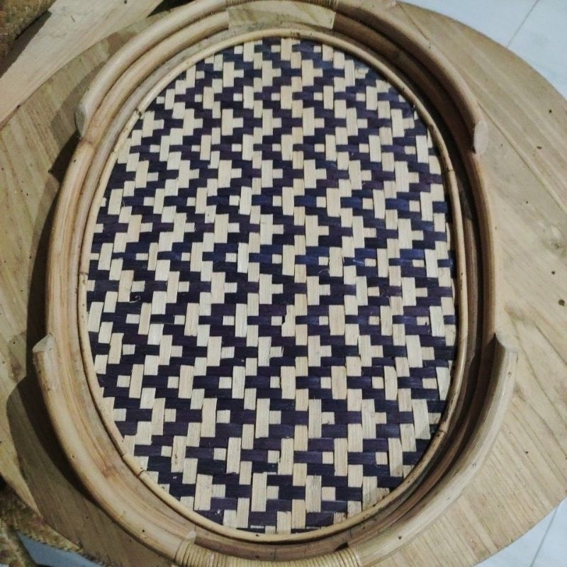Jual Nampan Baki Kayu Rotan Bambu | Shopee Indonesia