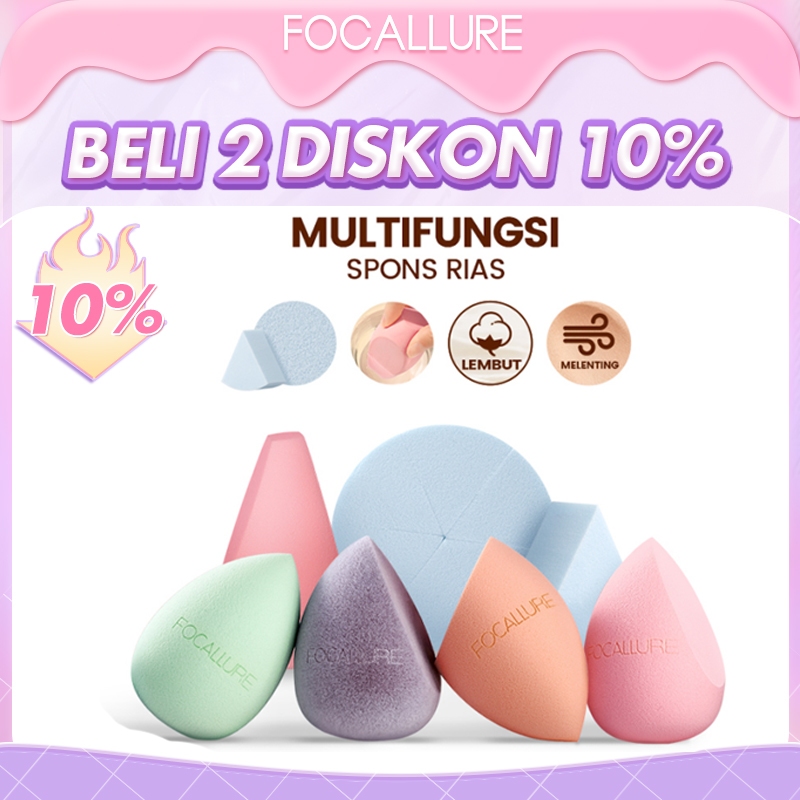 Jual FOCALLURE Beauty soft spons for Foundation/powder | Shopee Indonesia