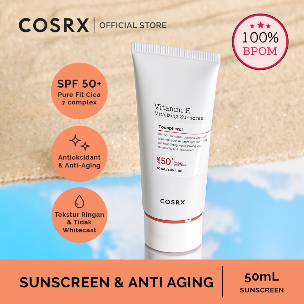 Jual COSRX Vitamin E Vitalizing Sunscreen, Size - 50 ml | Shopee Indonesia