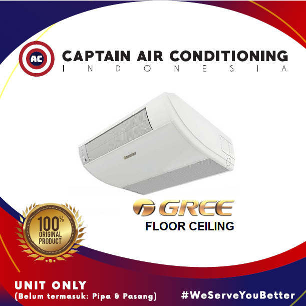 Jual GREE AC Floor Ceiling GU-50ZD/A-K 2 PK Non Inverter | Shopee Indonesia