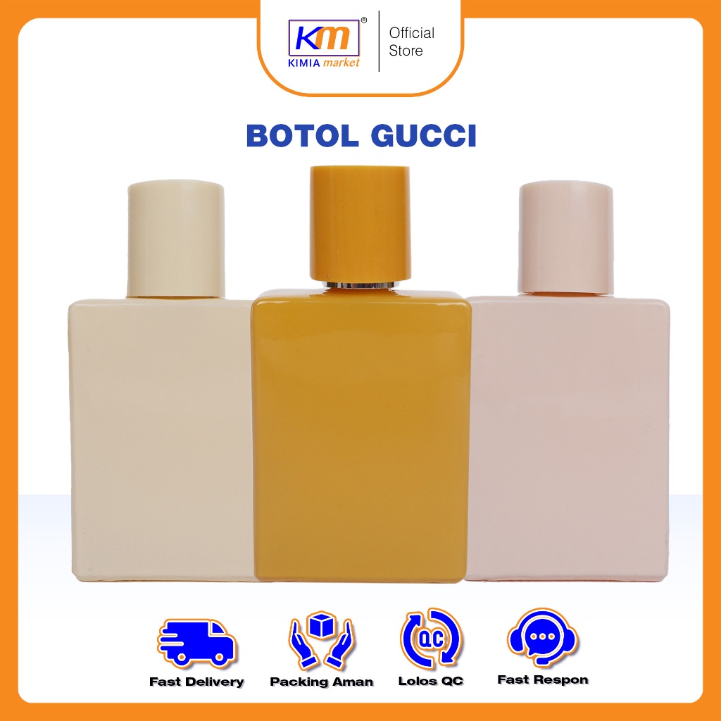 Jual Botol Parfum GUCCI 30ml -KUNING-PINK-CREAM / Botol Kosong / Botol ...