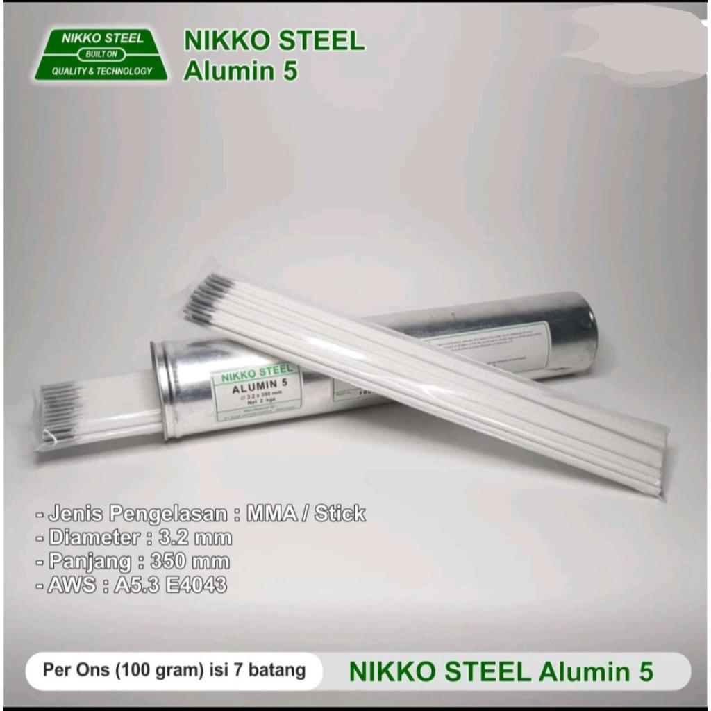 Jual Kawat Las ALUMIN-5 3.2mm E4043 NIKKO STEEL ALUMIN5 Kawat Las ...