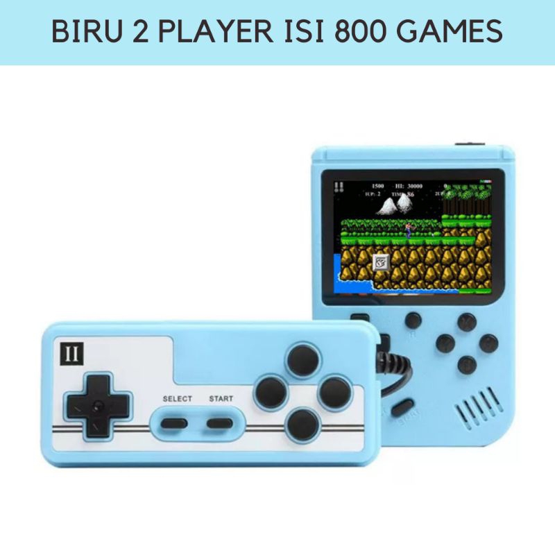 Jual Gameboy Retro 500 in 1 Games Mini Portabel SUPRIME Red Series Console Games 1 PLAYER / 2 ...