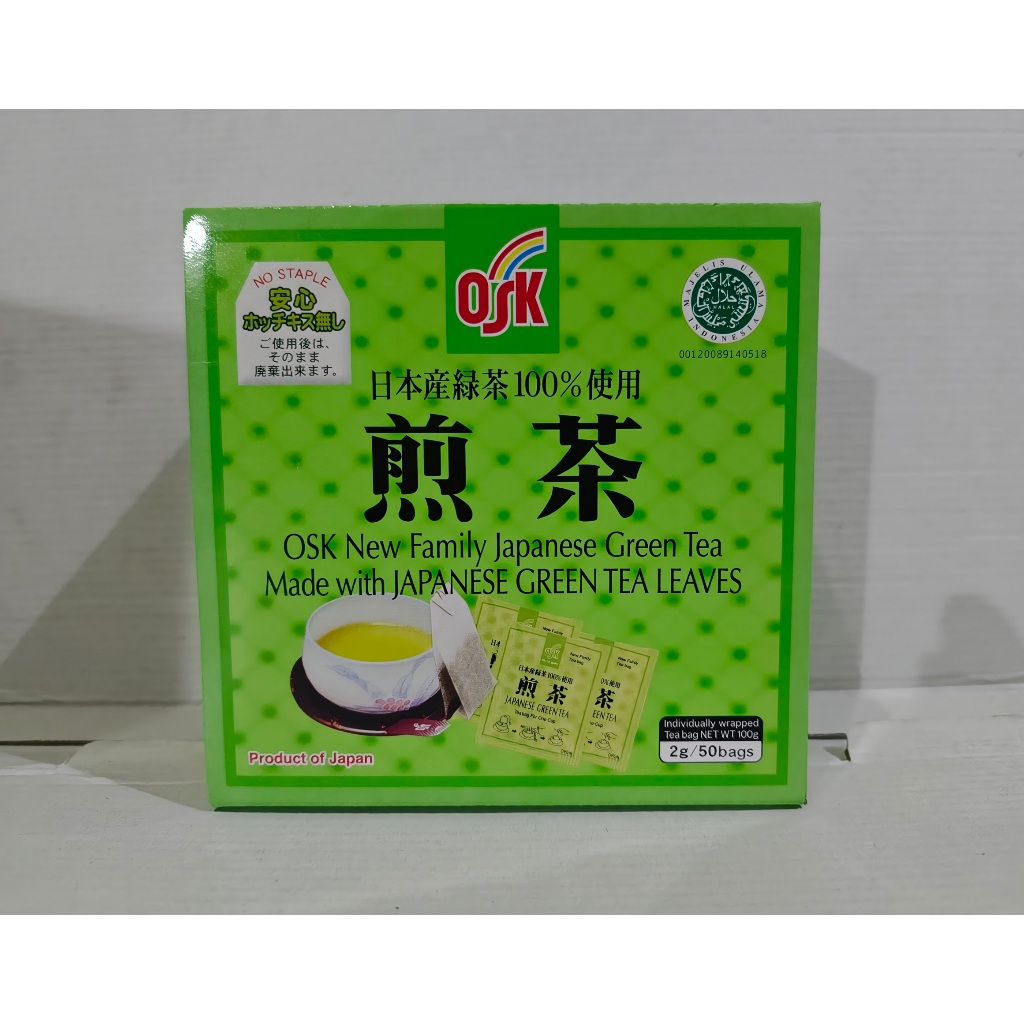 Jual Teh Hijau Jepang Japanese Green Tea OSK 2g x 50 bag | Shopee Indonesia