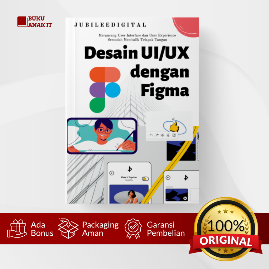 Jual BUKU DESAIN UI/UX DENGAN FIGMA | JUBILEE ENTERPRISE | Shopee Indonesia