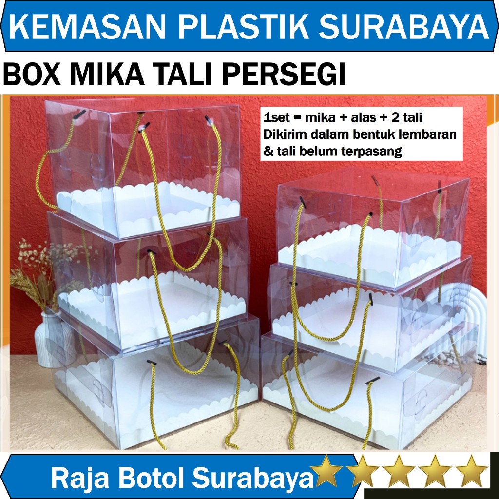 Jual Kotak Mika Handle Tali Box Mika Tali Jinjing Kemasan Hantaran ...