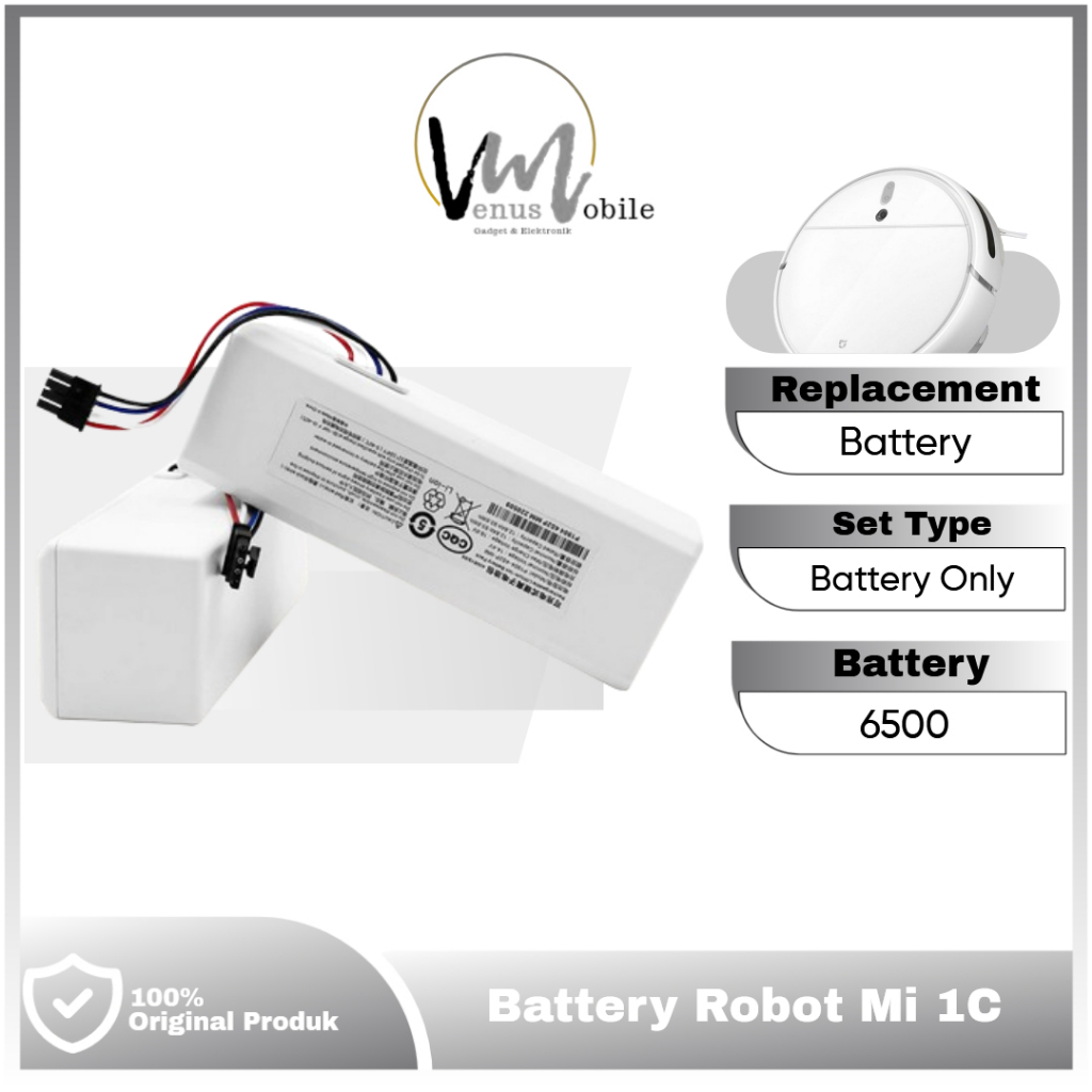 Jual Replacement Battery Mijia Mi Robot 1C Vacuum Cleaner Mop Baterai ...