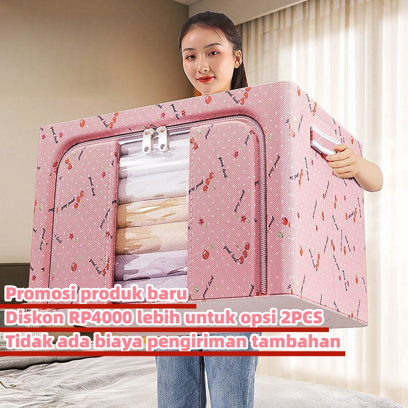 Jual 66L/100L/150L kotak penyimpanan baju storage box organizer pakaian ...