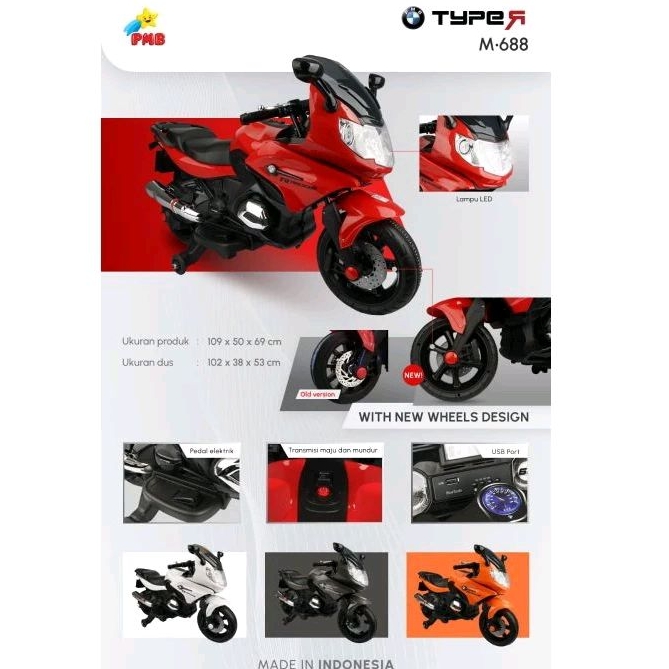 Jual Promo Motor Aki Mainan Anak MOTOR GP series Murah | Shopee Indonesia