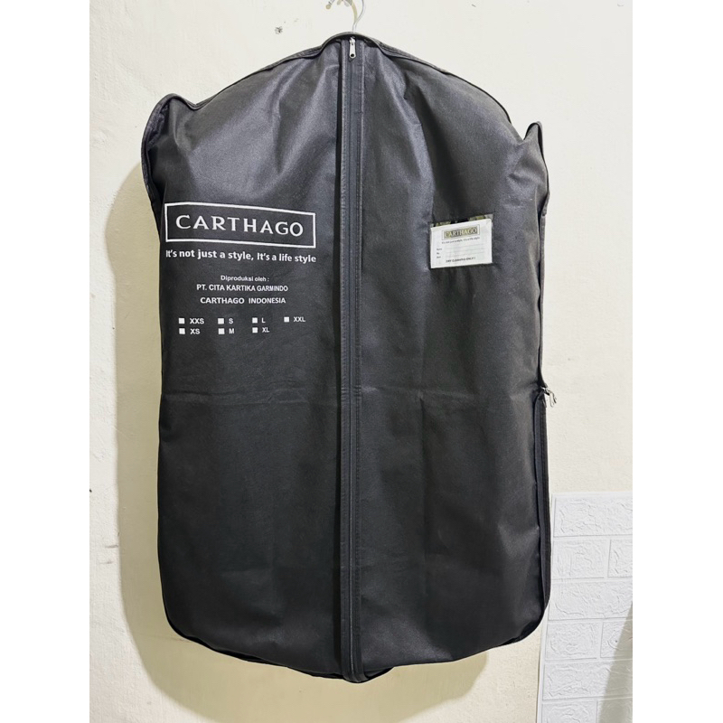 Jual Jas Pria Carthago New Jas Hitam Wisuda New | Shopee Indonesia