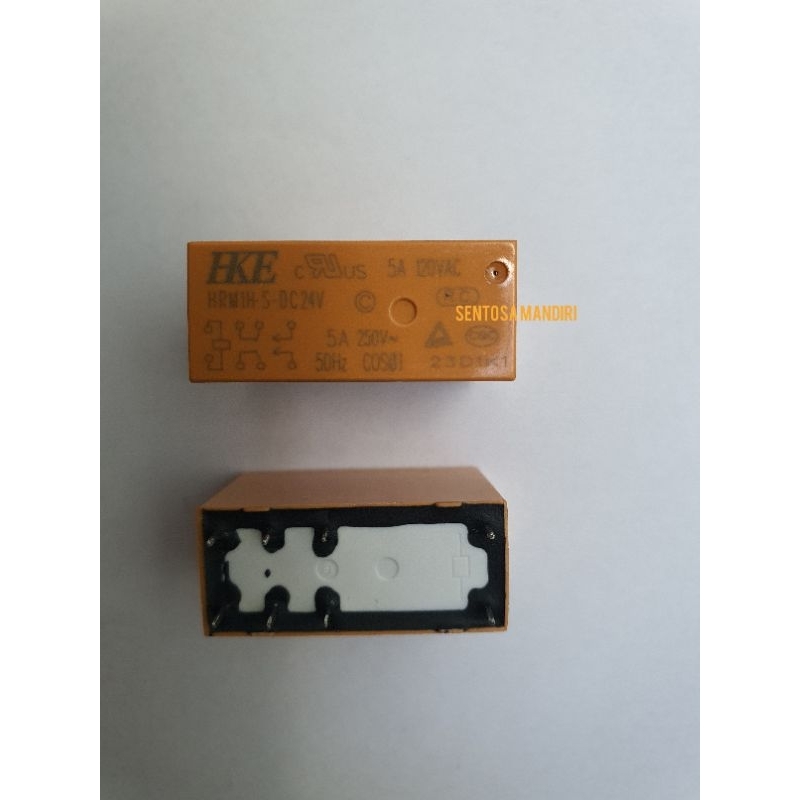 Jual RELAY RILEY HKE orange 8P 24V 5A 8 pin kaki besar 24 volt 5 ampere ...