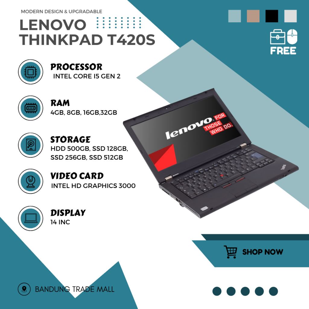 Jual Lenovo ThinkPad T420s Core i5 Ram 8Gb SSD 256Gb Mulus | Shopee ...