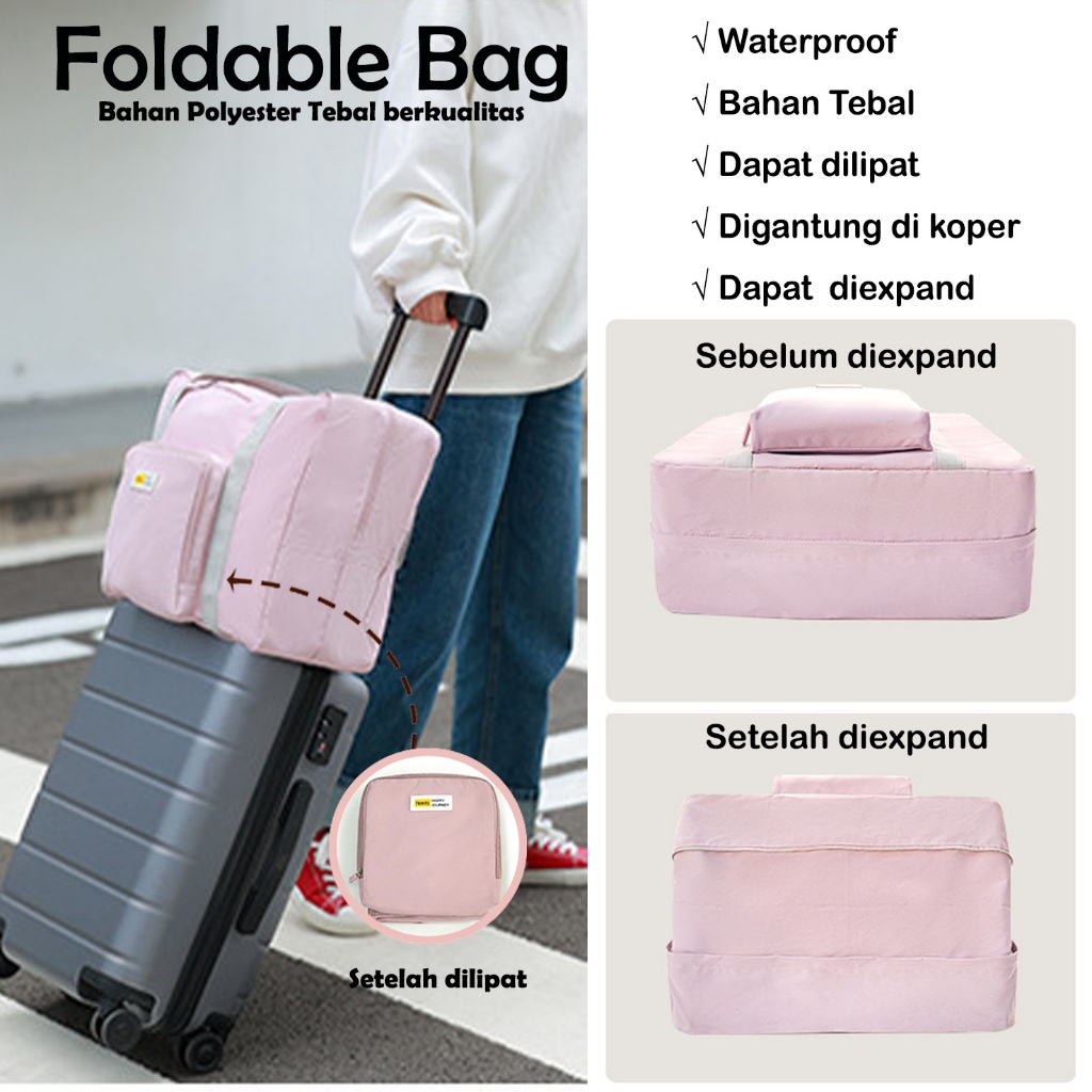 Jual Foldable Travel Bag Tas Lipat Hand carry Koper Bagasi Kapasitas ...