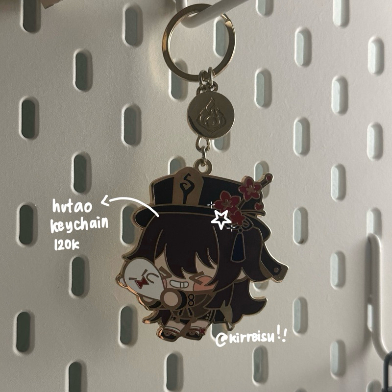 Jual official hutao genshin impact metal keychain hoyoverse | Shopee ...