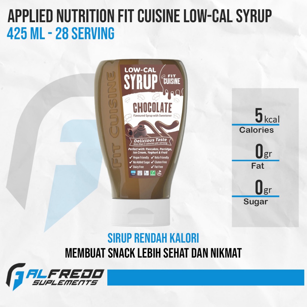 Jual Applied Nutrition Fit Cuisine Low Cal Syrup 28 Serving | Shopee ...