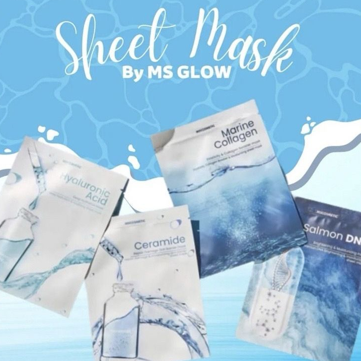 Jual MS Glow Sheet Mask Masker Wajah | Shopee Indonesia