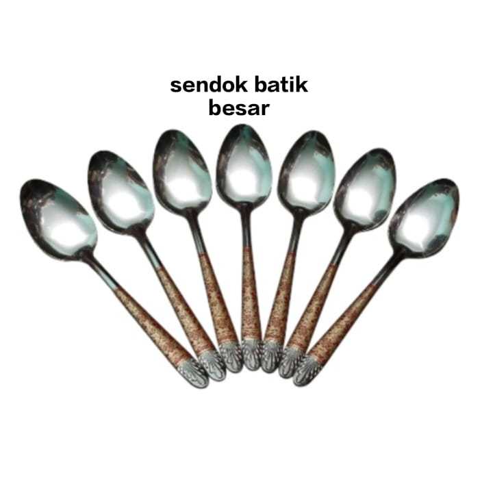 Jual Sendok Makan stainess / Sendok Motif batik | Shopee Indonesia