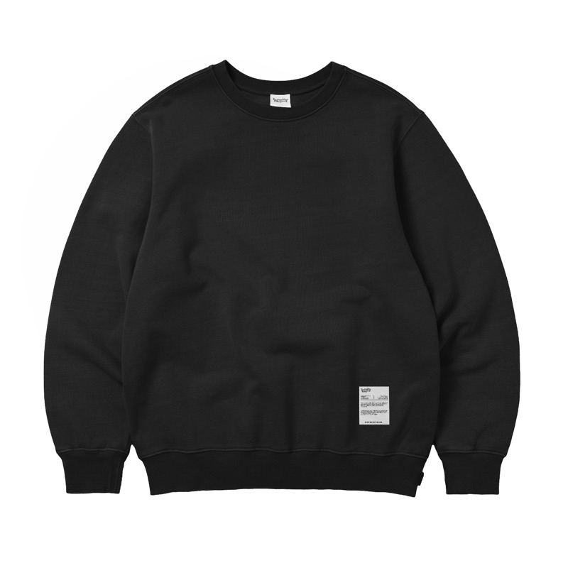 Jual SWEATER POLOS HITAM CREWNECK OVERSIZE BASIC POLOS UNISEX PRIA ...