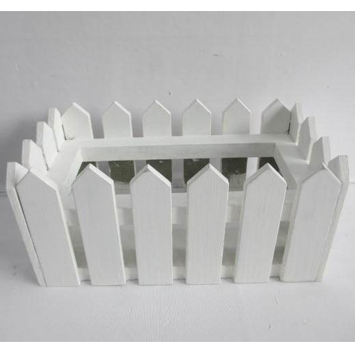 Jual Pot Bunga Kayu Pagar Putih Persegi Panjang | Shopee Indonesia
