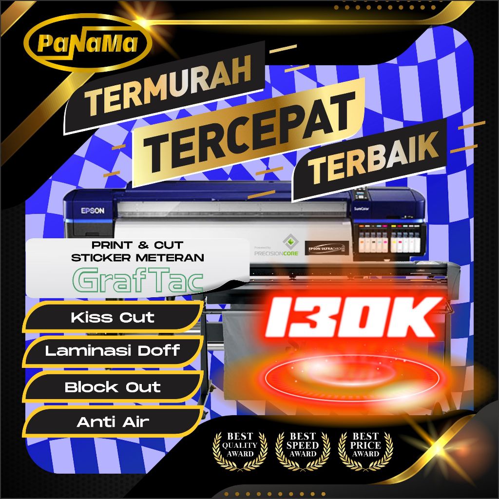 Jual Print & Cut Sticker GRAFTAC Blockout, Cetak + Cutting Stiker ...