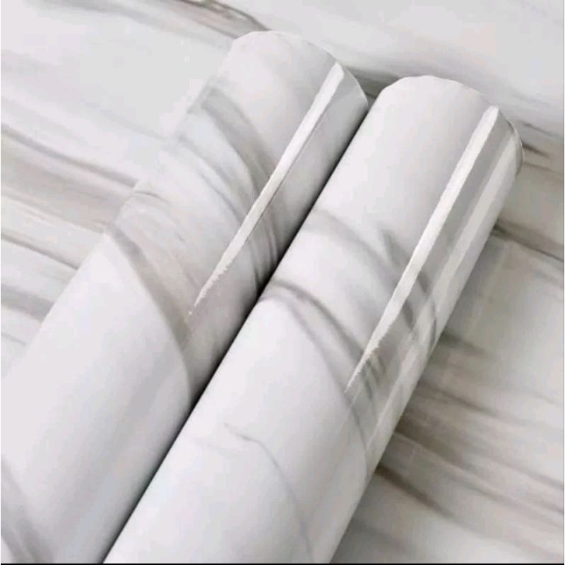 Jual Wallpaper Dinding Marmer Putih New 9 s/d 10meter X 45cm | Shopee ...