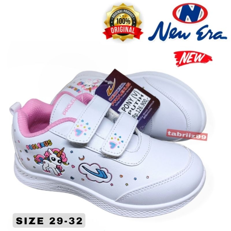 Jual Sepatu Anak NEW ERA/Sepatu Sekolah Anak TK PAUD/ Sepatu Karakter ...