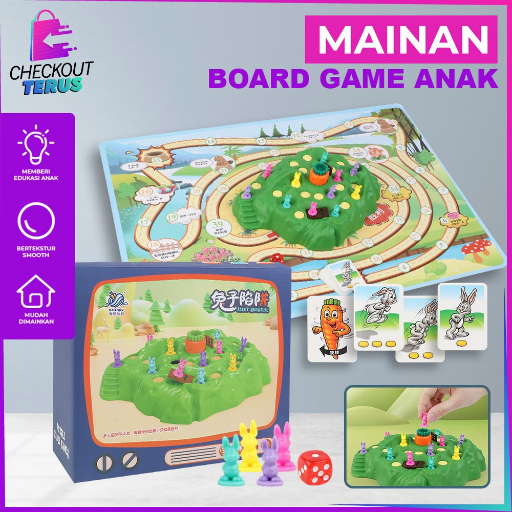 Jual CT M346 Mainan Edukasi Board Game Kelinci Hop Anak Permainan Papan ...