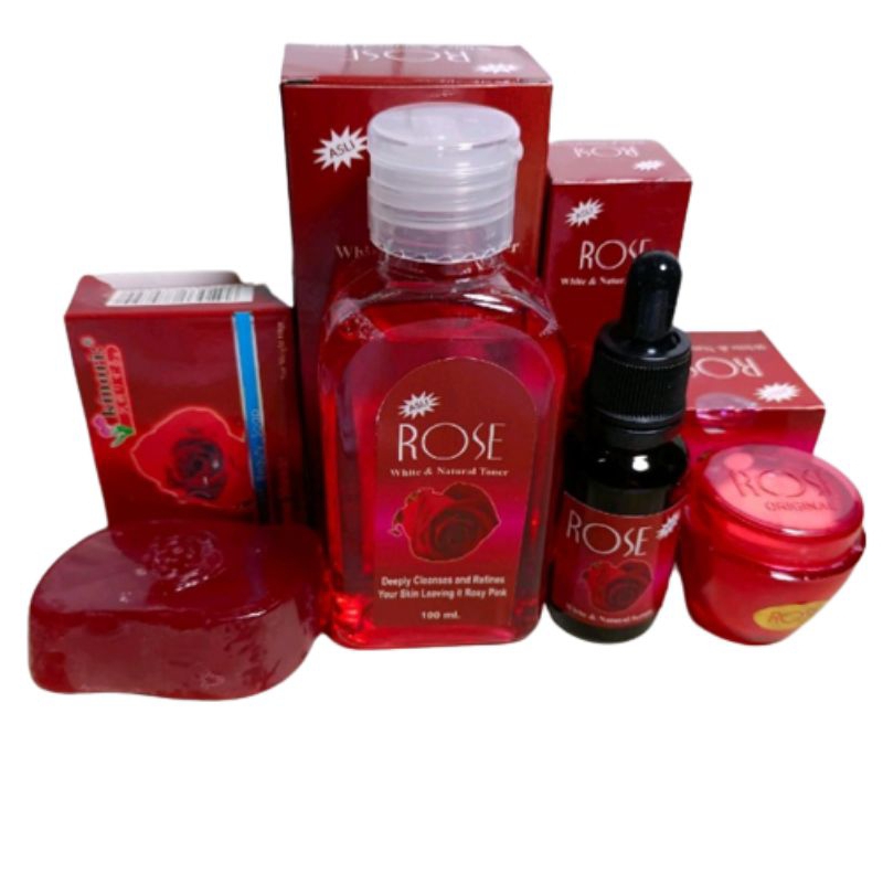 Jual PAKET CREAM ROSE 4in1 ORIGINAL || Day N Night Rose Paket Whitening ...