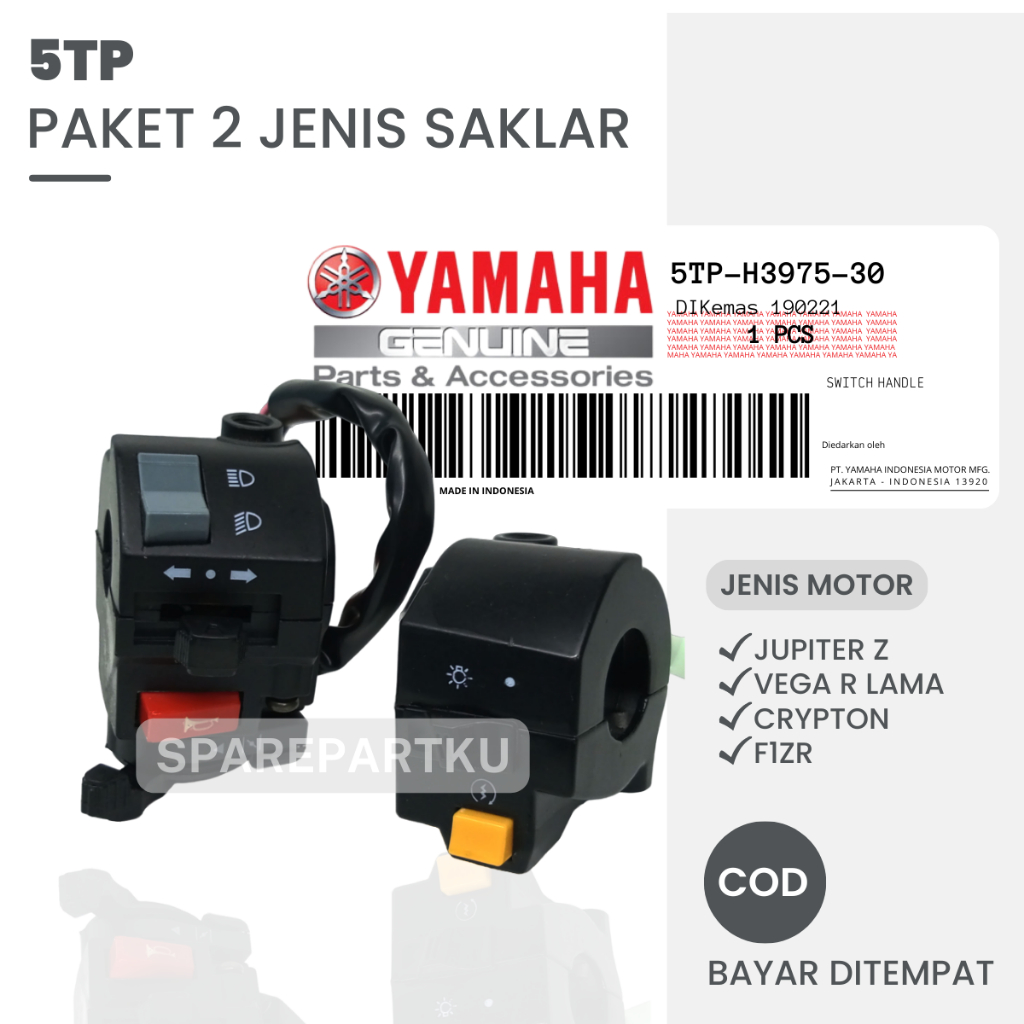 Jual 5TP 1 PASANG KIRI KANAN SAKLAR SEN KIRI JUPITER Z / PNP VEGA R ...