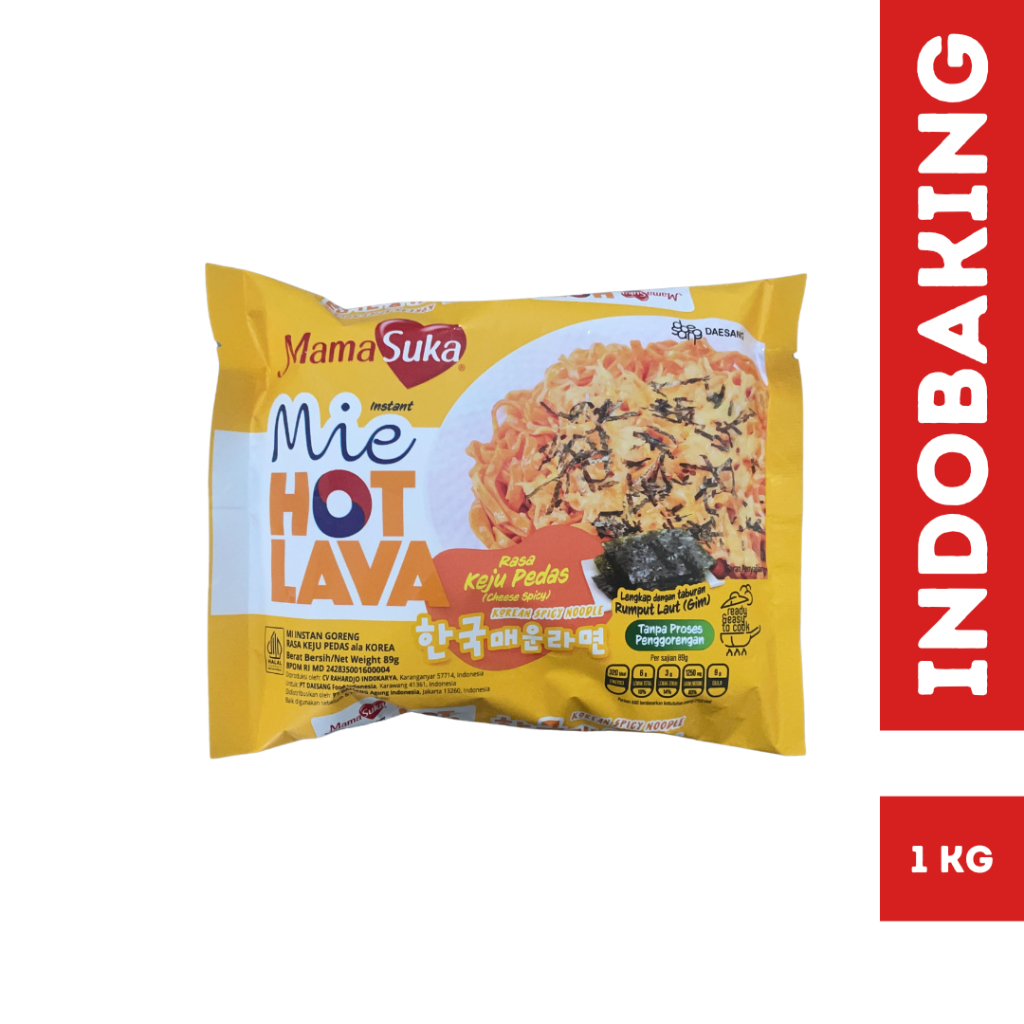 Jual MamaSuka Mie Hot Lava Rasa Keju Pedas 89g | Shopee Indonesia