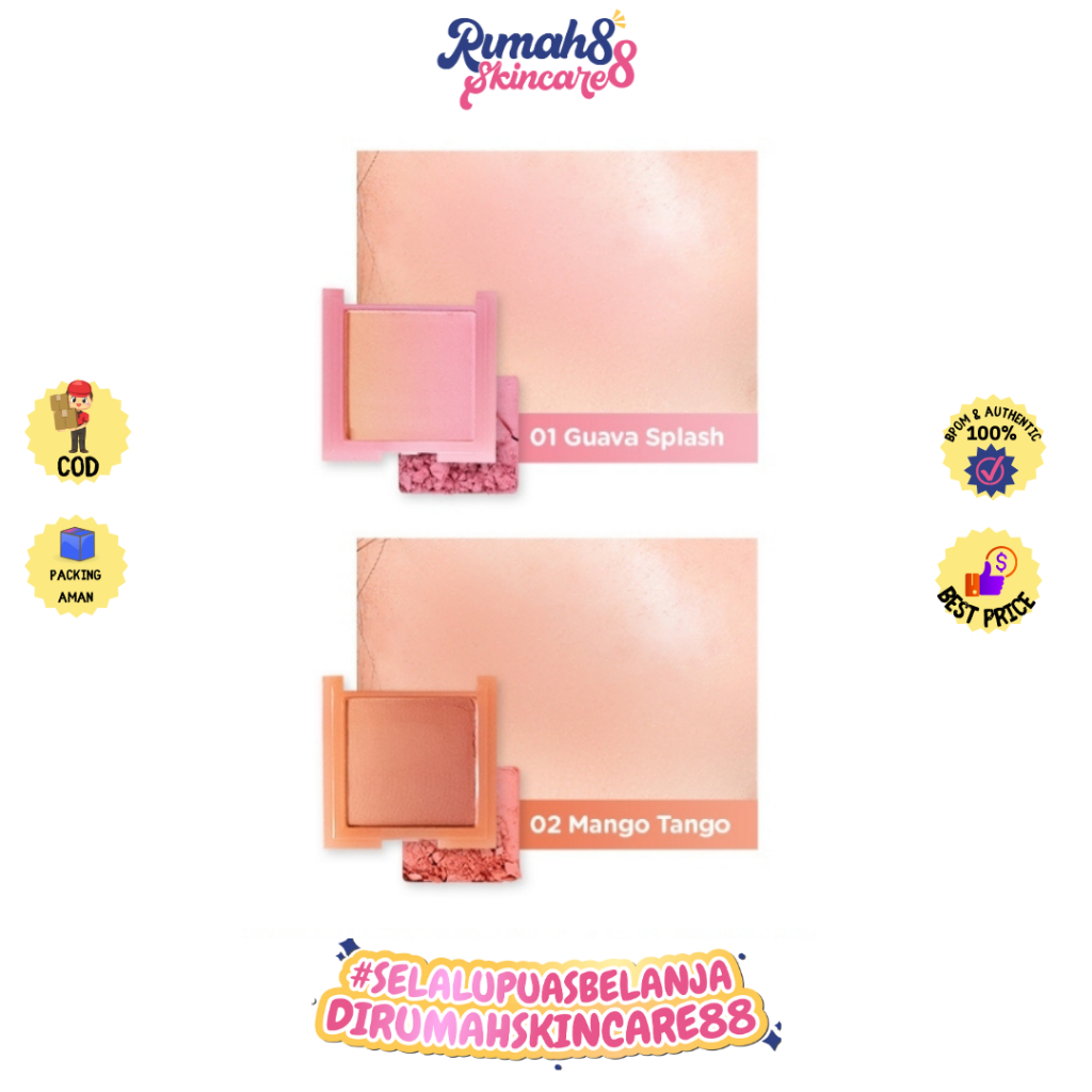 Jual [Azarine x Red Velvet] Chic to Cheek Blush Powder Blush On [5.2 gr ...