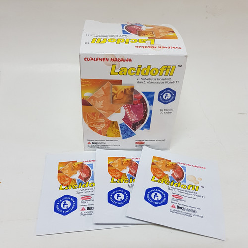 Jual Lacidofil Box 30's Sachet Dexa / Suplemen Kesehatan Pencernaan ...